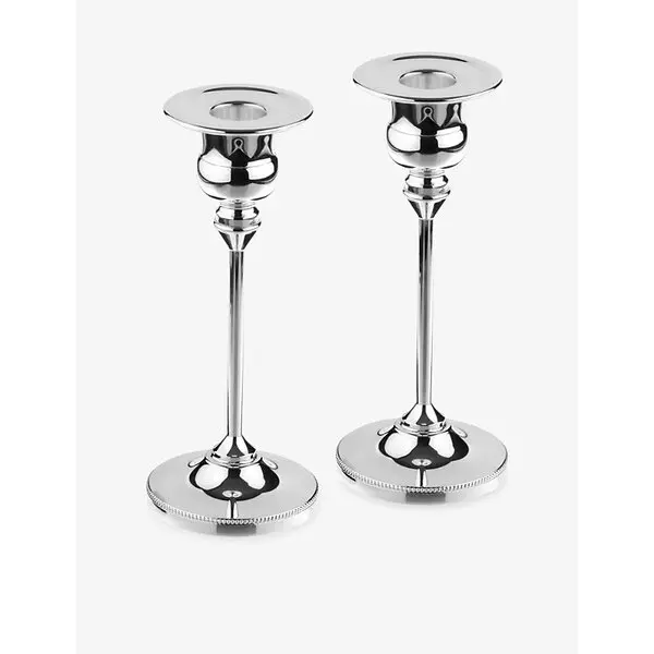 ARTHUR PRICE Tall Silver-plated Candlesticks Set Of Two