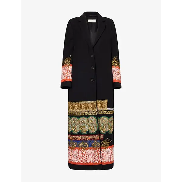 Dries Van Noten Richy Single-breasted Wool Coat