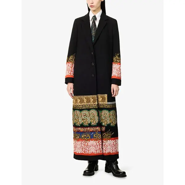 Dries Van Noten Richy Single-breasted Wool Coat