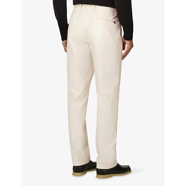 Boggi Milano Straight Regular-fit Stretch-cotton Trousers