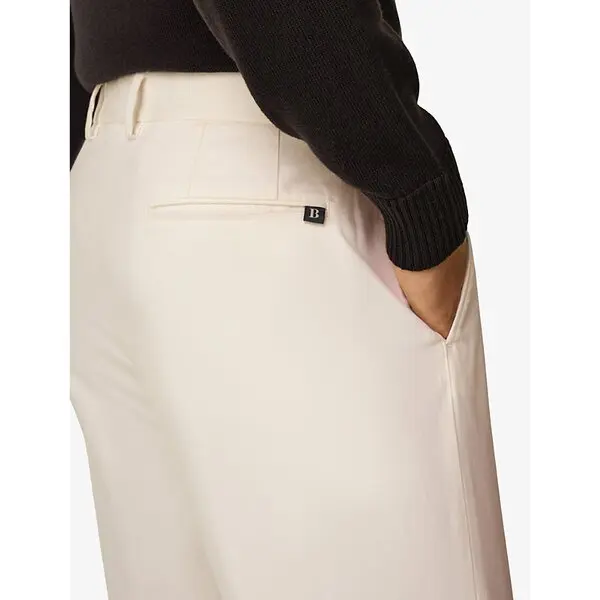 Boggi Milano Straight Regular-fit Stretch-cotton Trousers