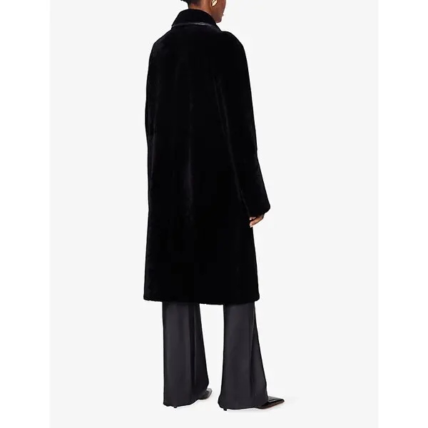 JOSEPH Caspian Reversible Shearling And Leather Coat