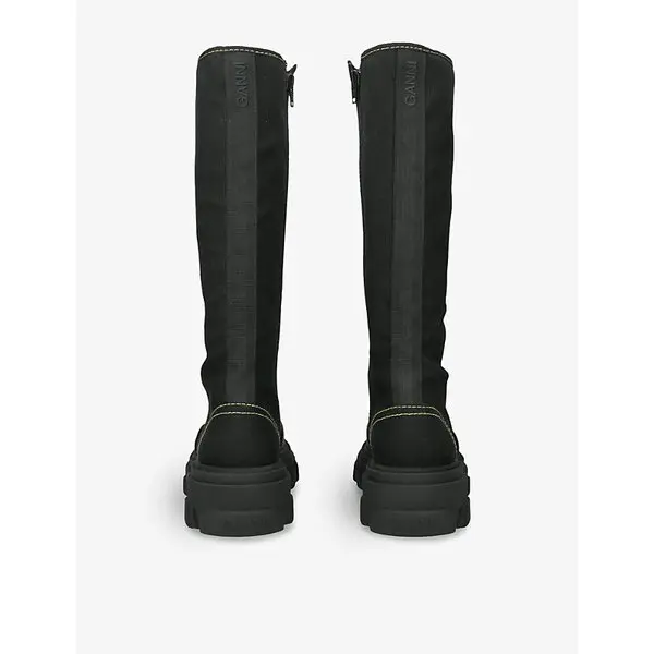 GANNI Trail Canvas Knee-high Boots