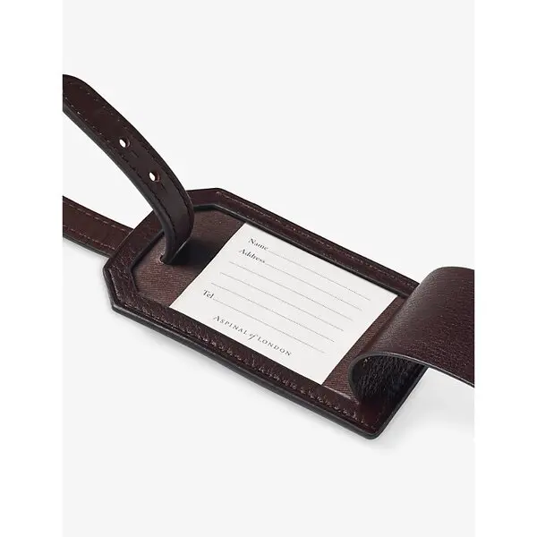 ASPINAL OF LONDON Heritage Large Leather Luggage Tag