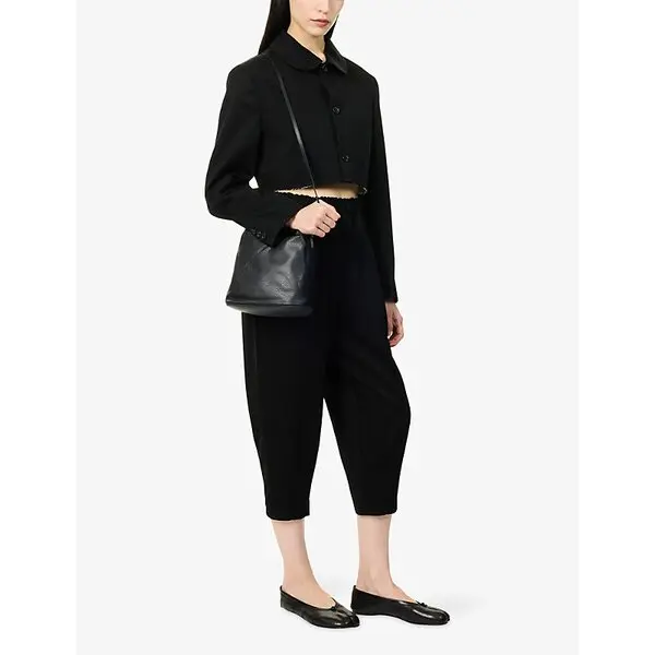 Comme Des Garçons Cropped Tailored Wool Jacket