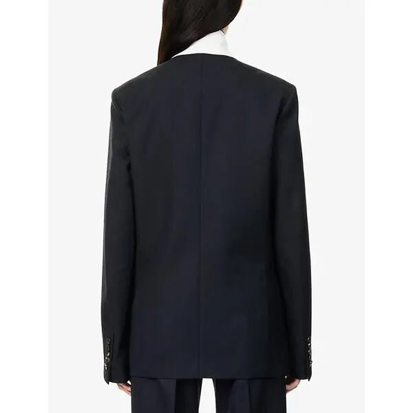 Dries Van Noten Barrysta Embellished Wool Blazer