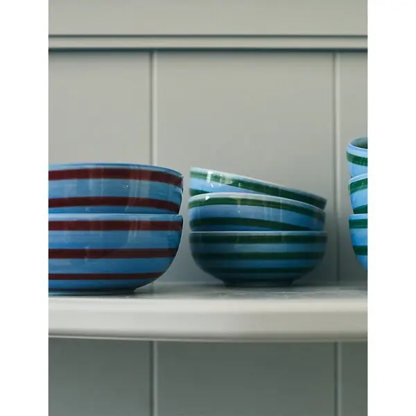 ANNA + NINA Tide Leaf Stoneware Tapas Bowl