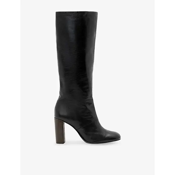 ALLSAINTS Marisa Heeled Leather Knee-high Boots