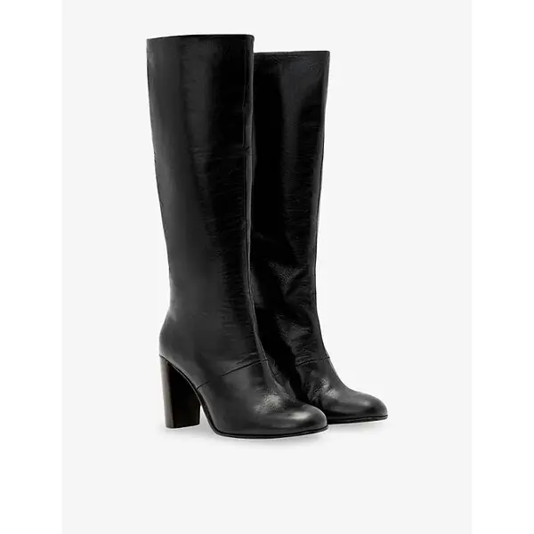 ALLSAINTS Marisa Heeled Leather Knee-high Boots
