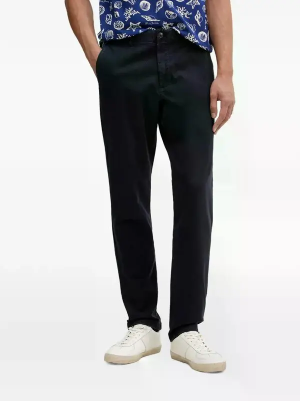 BENETTON Straight-leg Chino Trousers - Blue