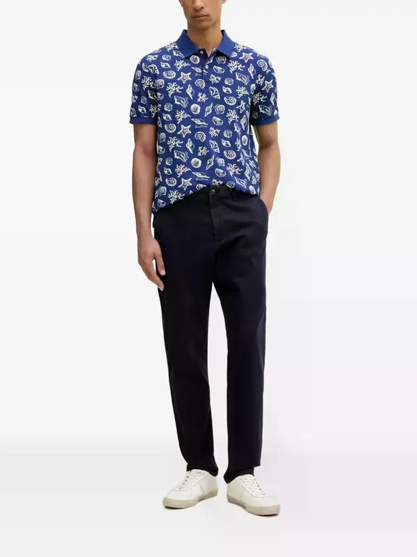 BENETTON Straight-leg Chino Trousers - Blue