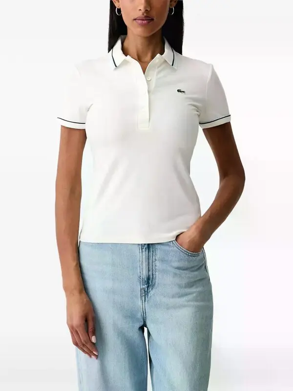 Lacoste L.12.d Slim-fit Trim-detail Polo Shirt - Neutrals