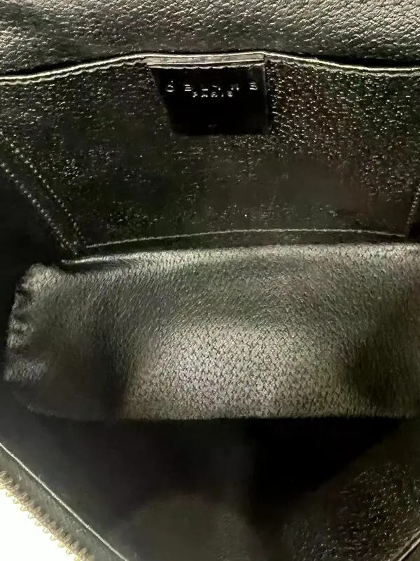 Celine 1998 Macadam Coated Canvas Vanity Bag