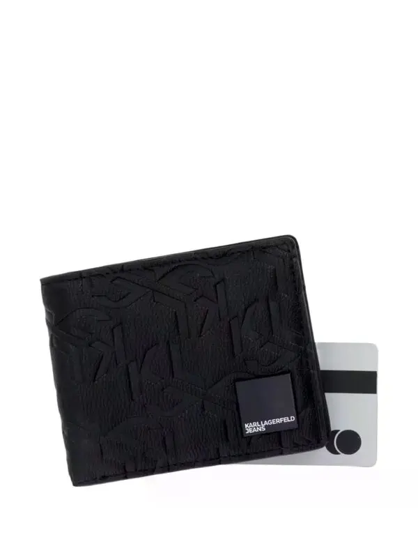 Karl Lagerfeld Monogram-embossed Bifold Wallet