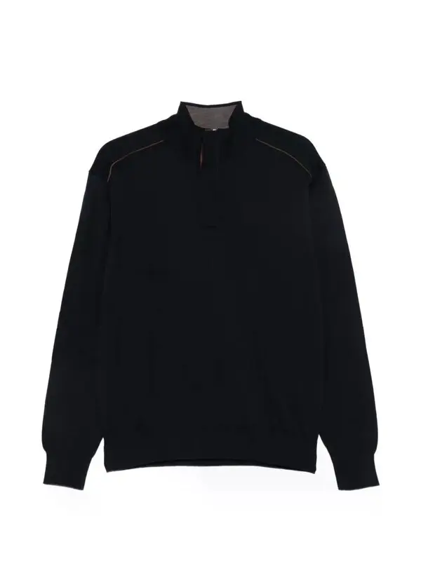Paul & Shark Quarter-zip Knitted Sweater