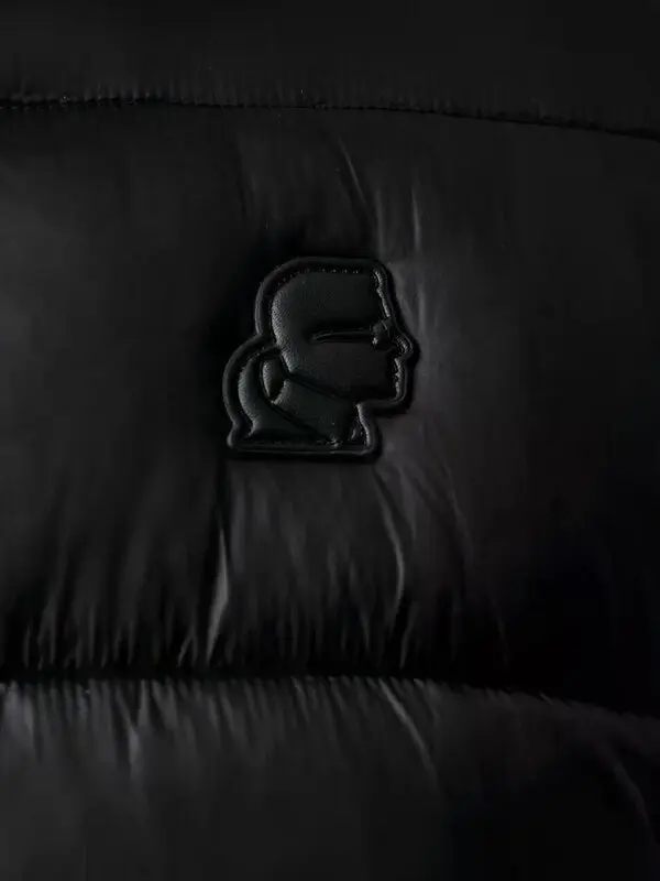 Karl Lagerfeld Quilted Logo-patch Jacket