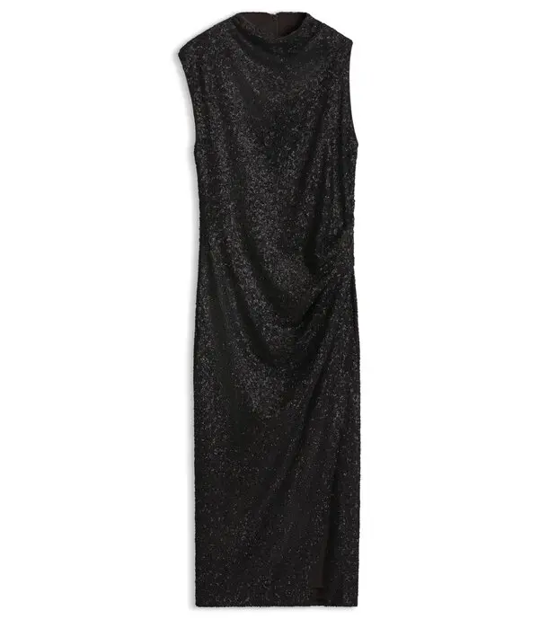 BOSS Asymmetric Sequined Dress