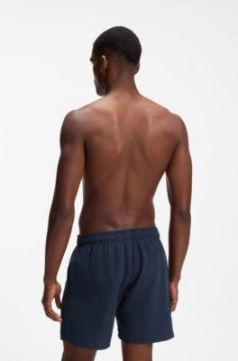 BOSS Drawstring Swim Shorts With Zippered Cargo Pocket