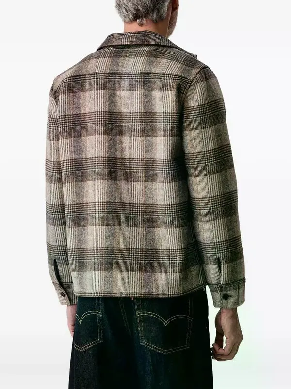 Lindbergh Check-pattern Button-down Shirt Jacket