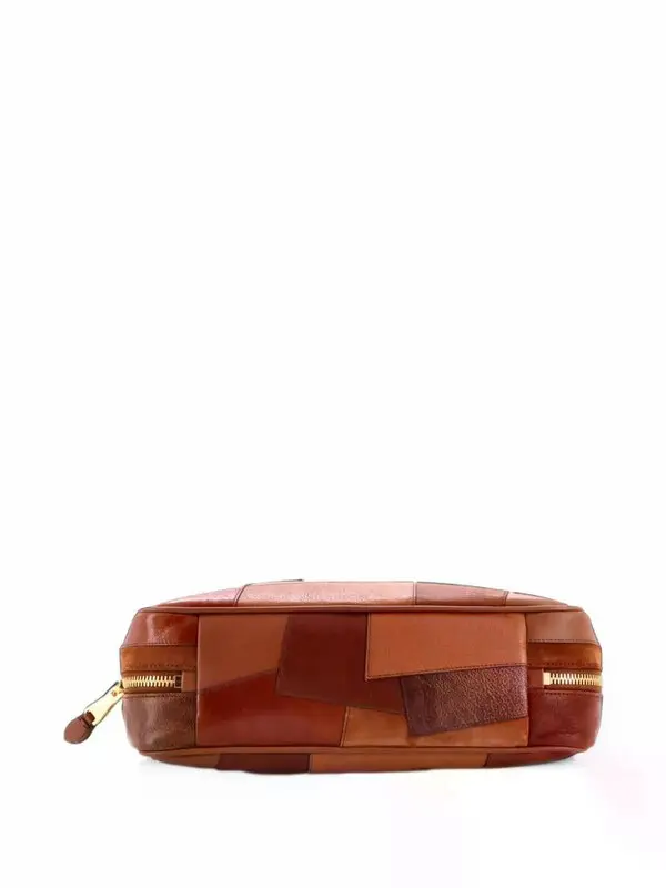 Miu Miu Beau Top Handle Bag Patchwork Leather Large Shoulder Bag