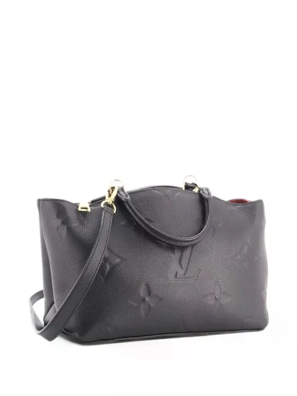 LOUIS VUITTON Petit Palais Handbag Monogram Empreinte Giant Satchel - Black