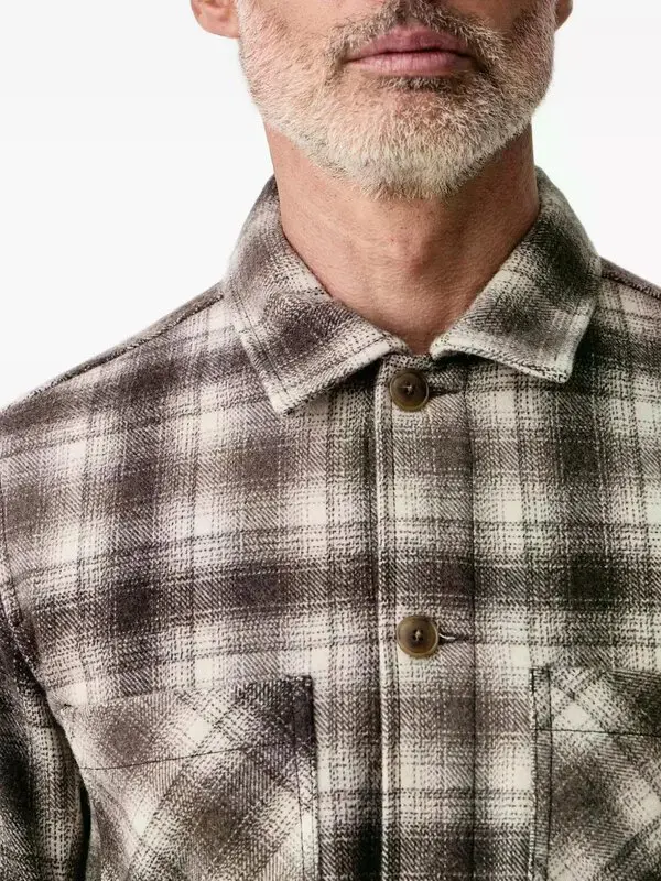 Lindbergh Check-pattern Button-up Jacket