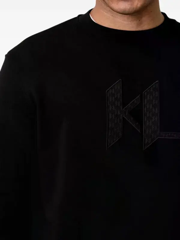 Karl Lagerfeld Monogram-patch Sweater