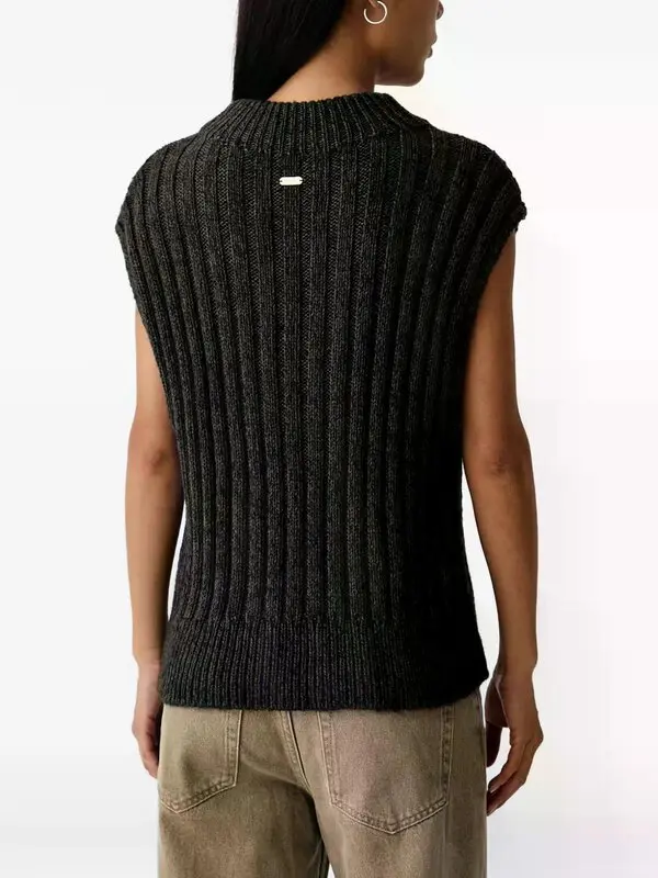 Barbour Anastasia Wool-blend Sweater Vest - Green