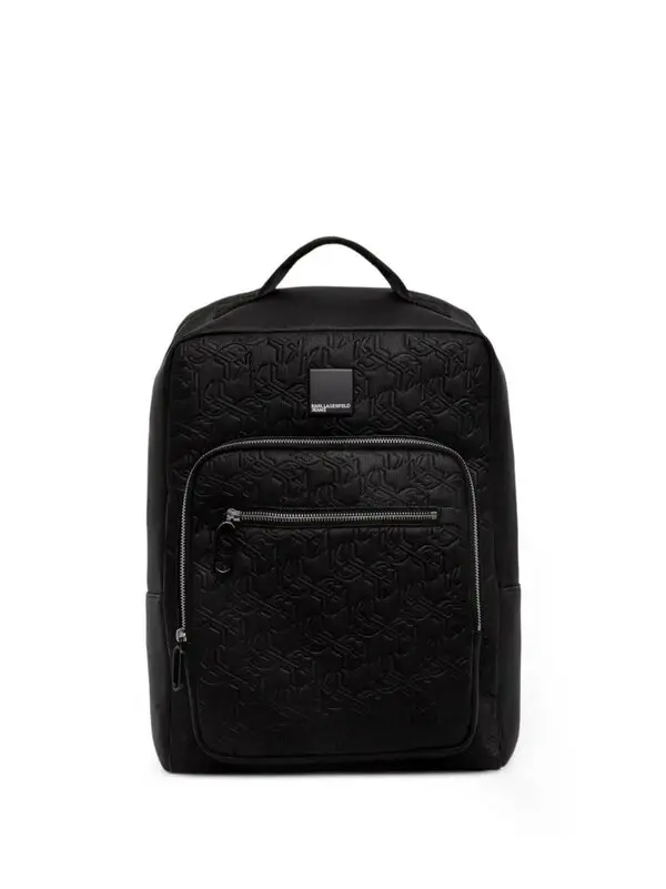 Karl Lagerfeld Logo-embossed Monogram Backpack
