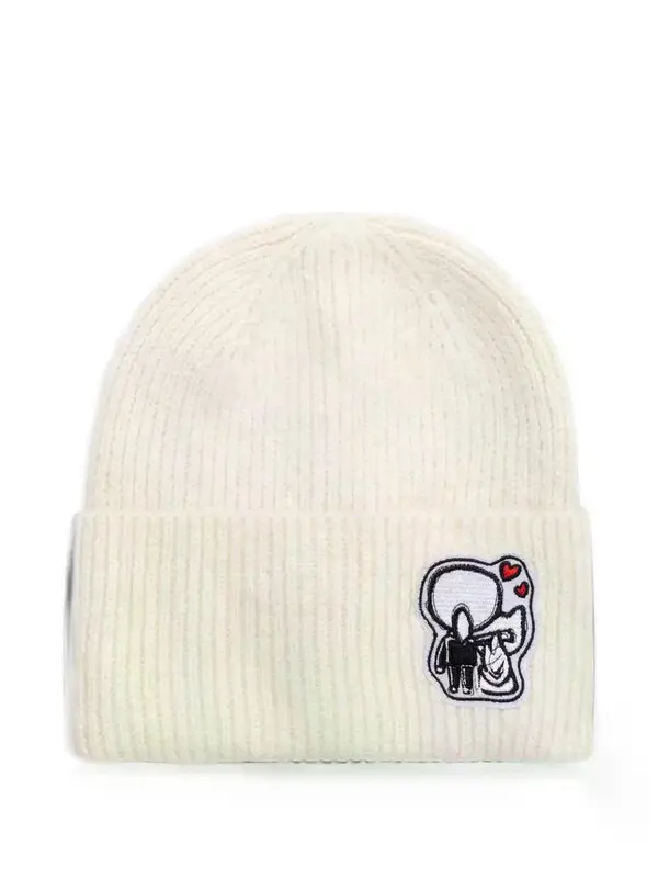 Karl Lagerfeld Ikonik Patch Beanie Hat