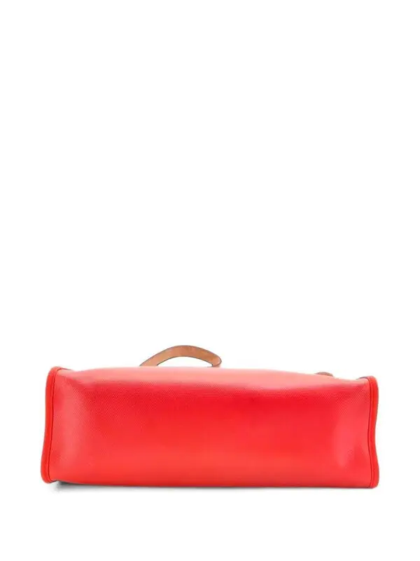 Hermès Herbag Zip Berline Vache Canvas And Leather 31 Shoulder Bag