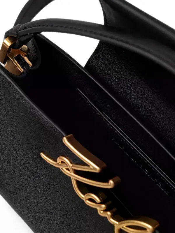 Karl Lagerfeld Logo-plaque Leather Shoulder Bag