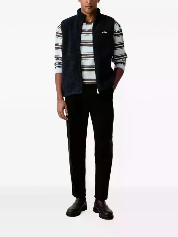LES DEUX Logo-patch Fleece Vest