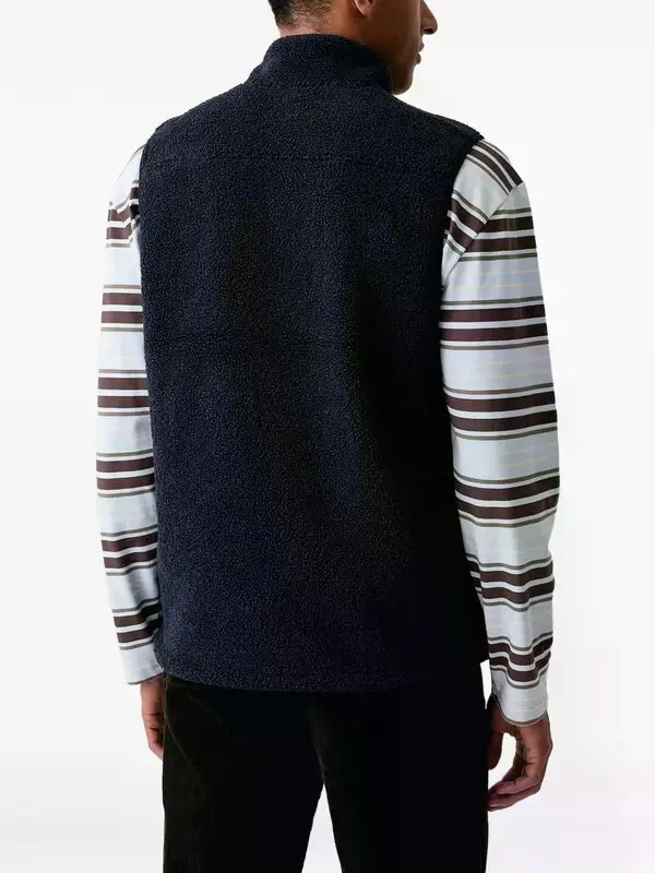 LES DEUX Logo-patch Fleece Vest