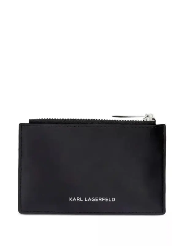 Karl Lagerfeld Logo-plaque Card Holder - Black