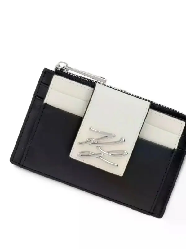 Karl Lagerfeld Logo-plaque Card Holder - Black