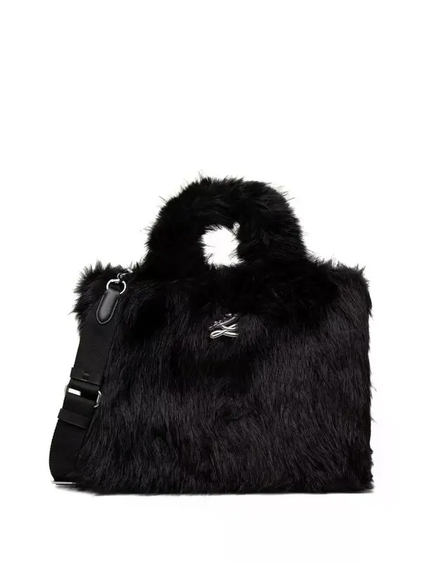 Karl Lagerfeld Faux-fur Logo-plaque Tote Bag