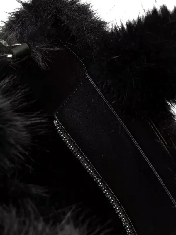 Karl Lagerfeld Faux-fur Logo-plaque Tote Bag