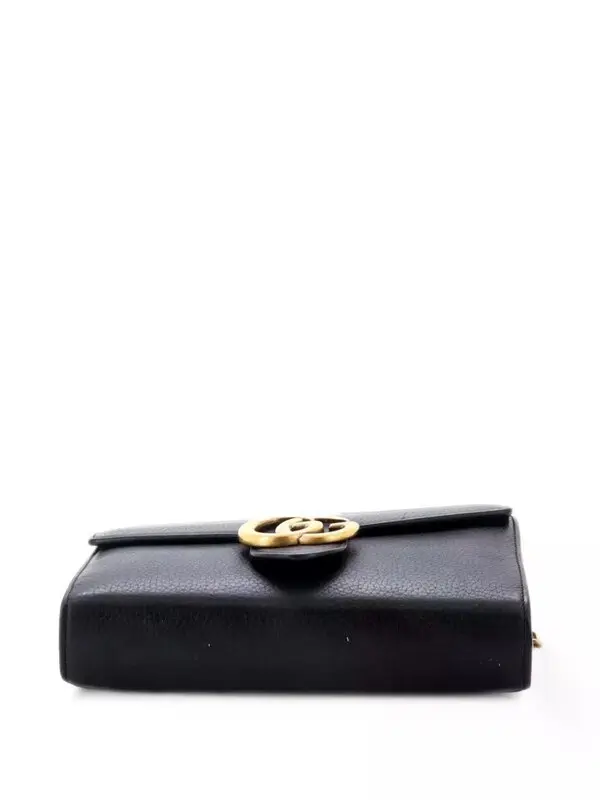 Gucci Gg Marmont Chain Wallet Leather Mini Clutch Bag