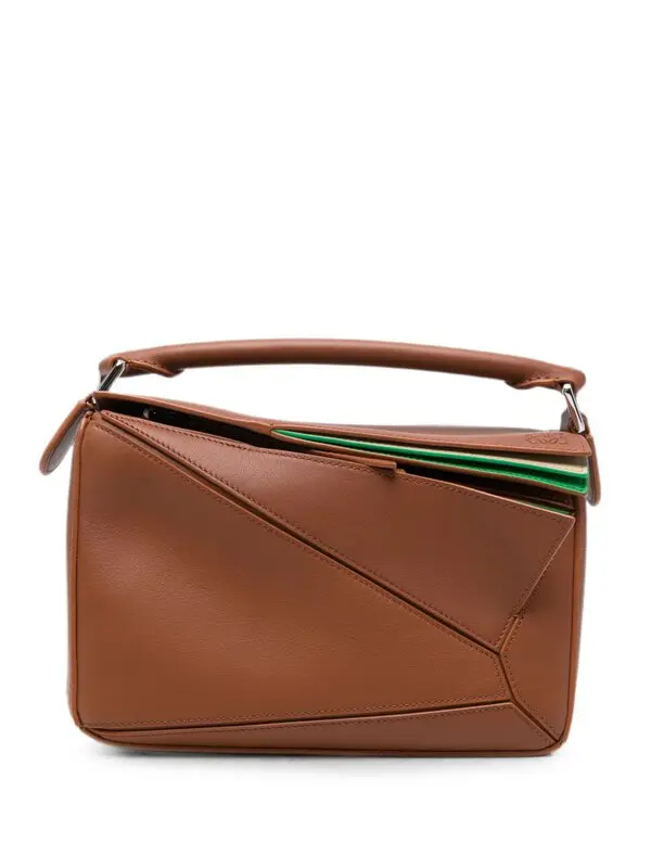 Loewe Puzzle Small Leather Handbag - Multicolor