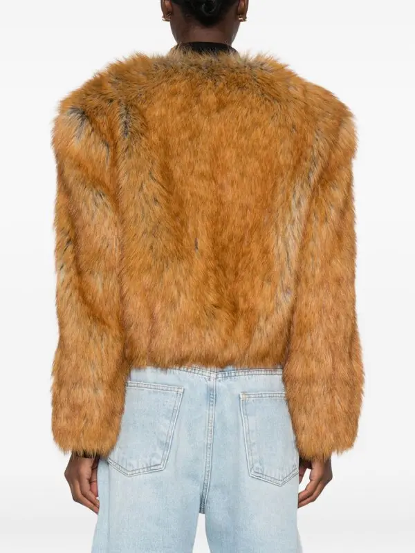 STAND STUDIO Karly Faux Fur Jacket - Multicolor