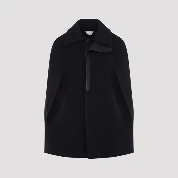 Bottega Veneta Cashmere & Wool Cape Coat - Blue