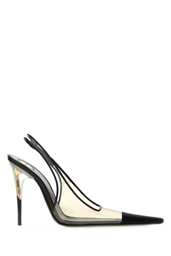 Saint Laurent Mini Heel Pvc Romy Pumps For