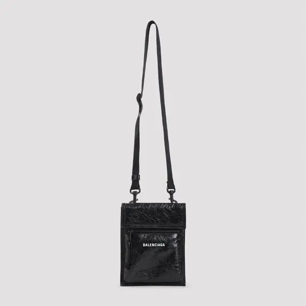 Balenciaga Explorer Mini Pouch Shoulder Bag - Black