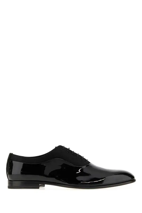 Dolce & Gabbana Leather And Satin Lace-up Shoes For