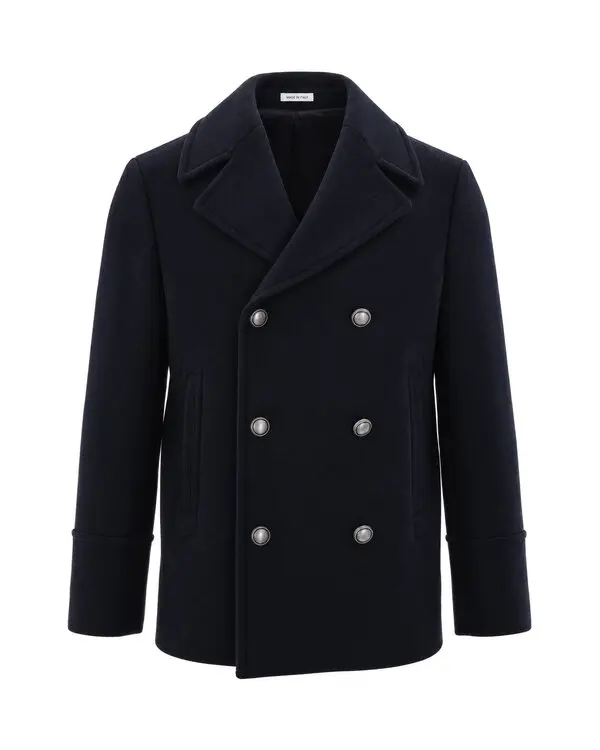 BRERAS MILANO Double-breasted Wool Coat