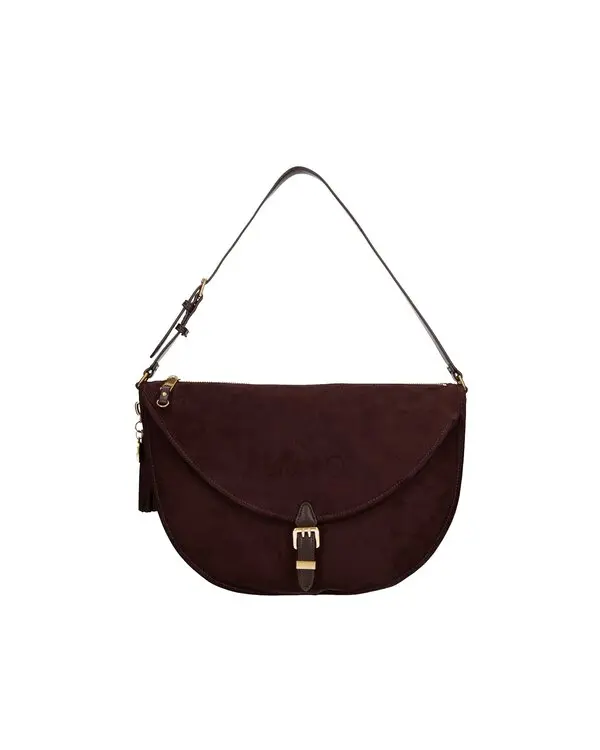 Liu Jo Suede Flap Shoulder Bag