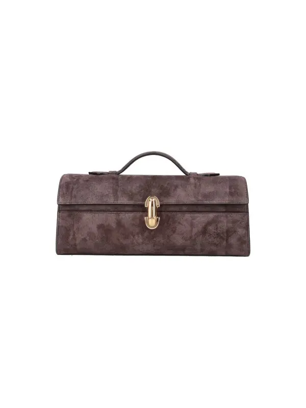 Savette Suede Top Handle Bag