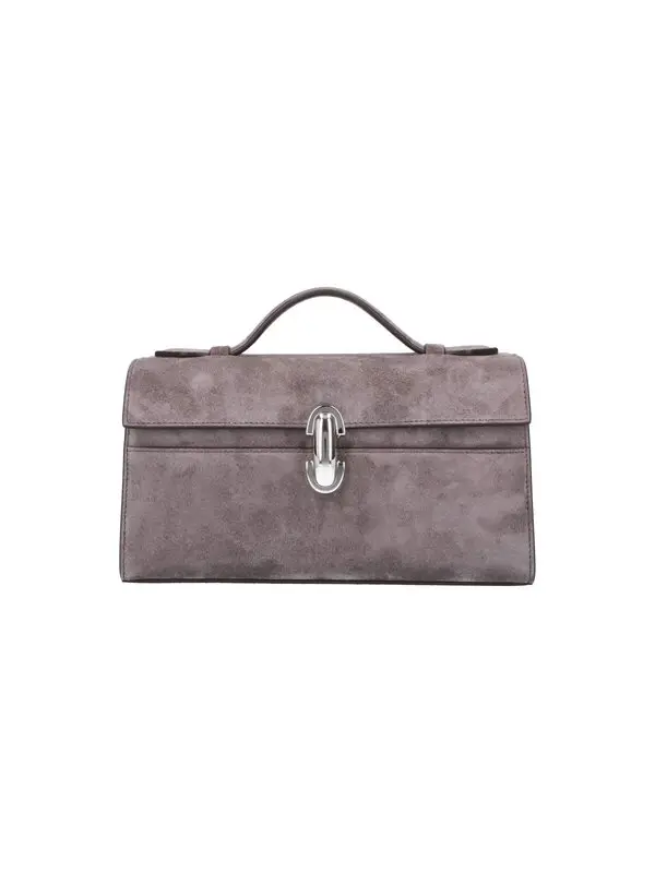 Savette Structured Top Handle Bag - Grey