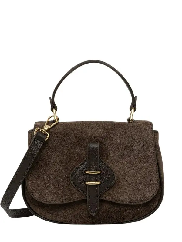 COCCINELLE Mini Camoscio Leather Crossbody Bag - Brown